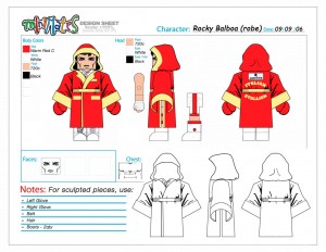 Iron-Cow Productions » Rocky Minimates (color art, accessory design and ...